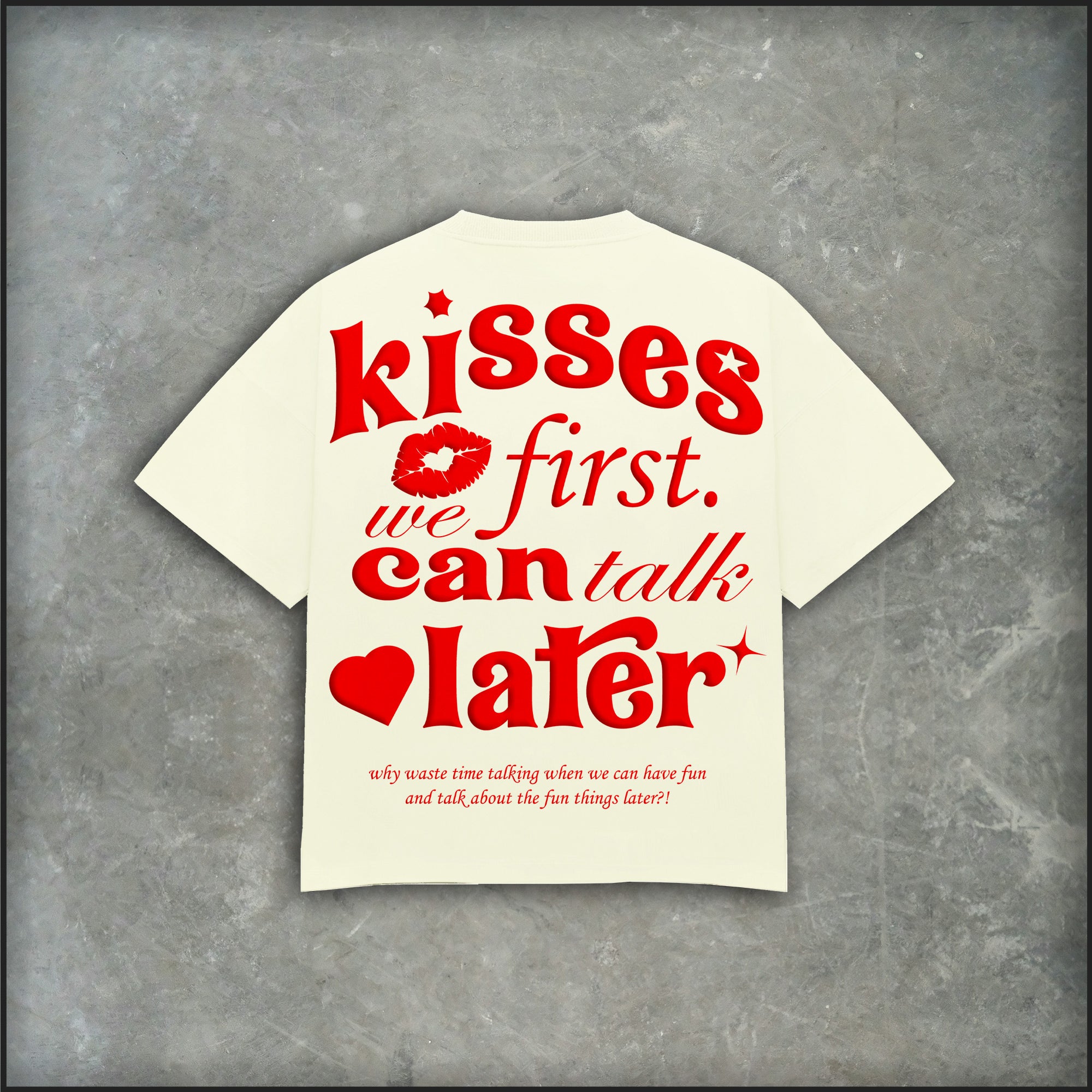KISSES T-Shirt – Redflag Studio